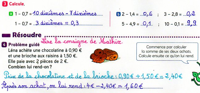 Ex 3 Problèmes4 p82 CM2 – Ecole St JOSEPH 85260 Montréverd/St André ...